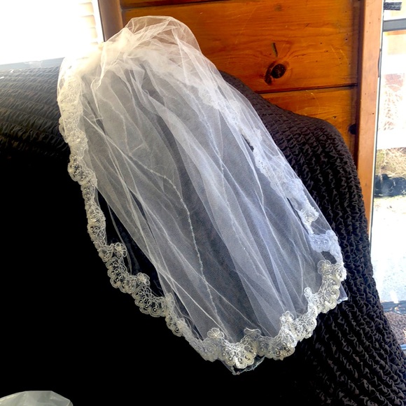 Accessories | Beautiful Handmade Double Layered Beaded Vail | Poshmark